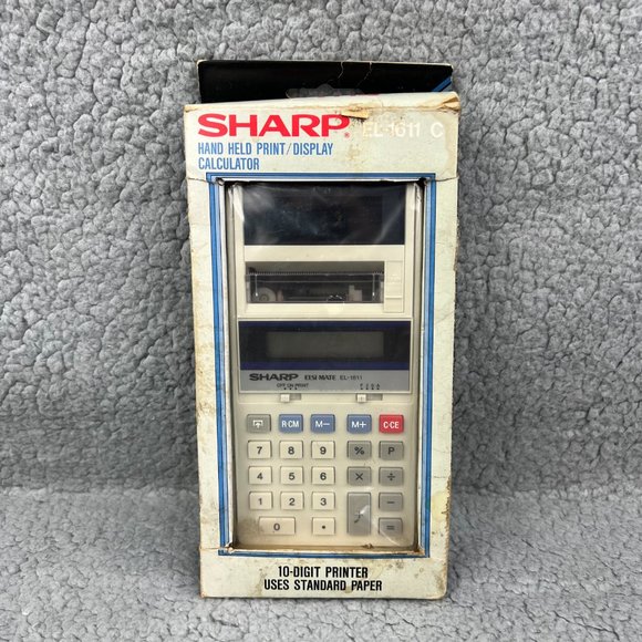 Sharp | Office | Vintage Sharp Calculator El611 C Hand Held Print ...